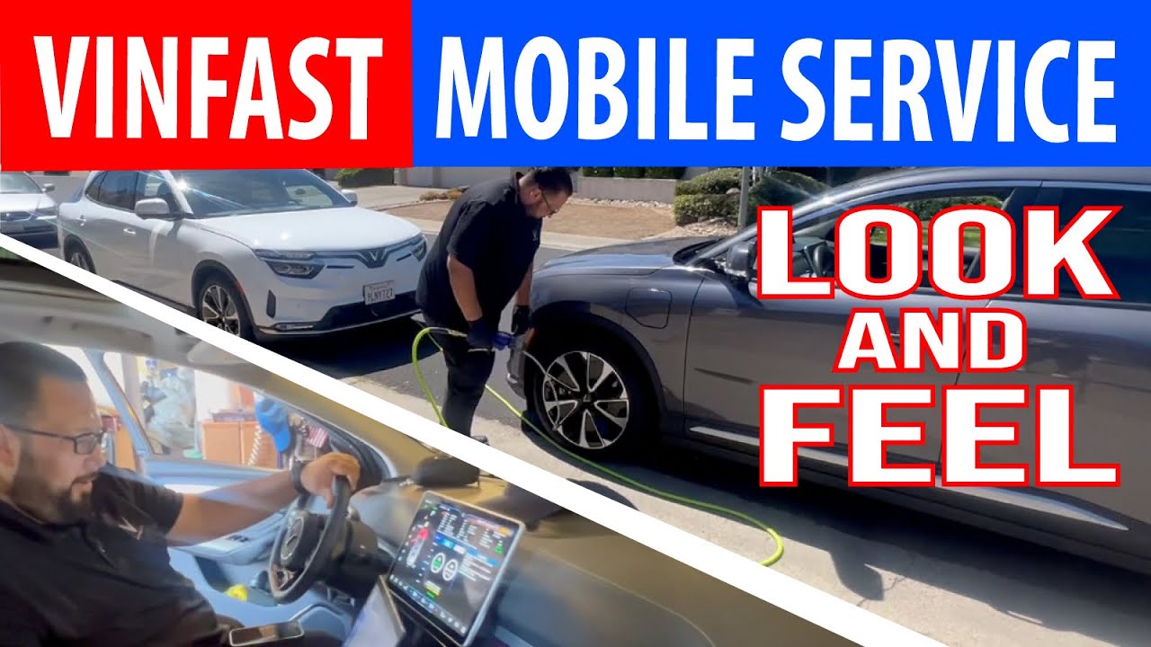 A snapshot of a VinFast Mobile Service in Northern California - YouTube