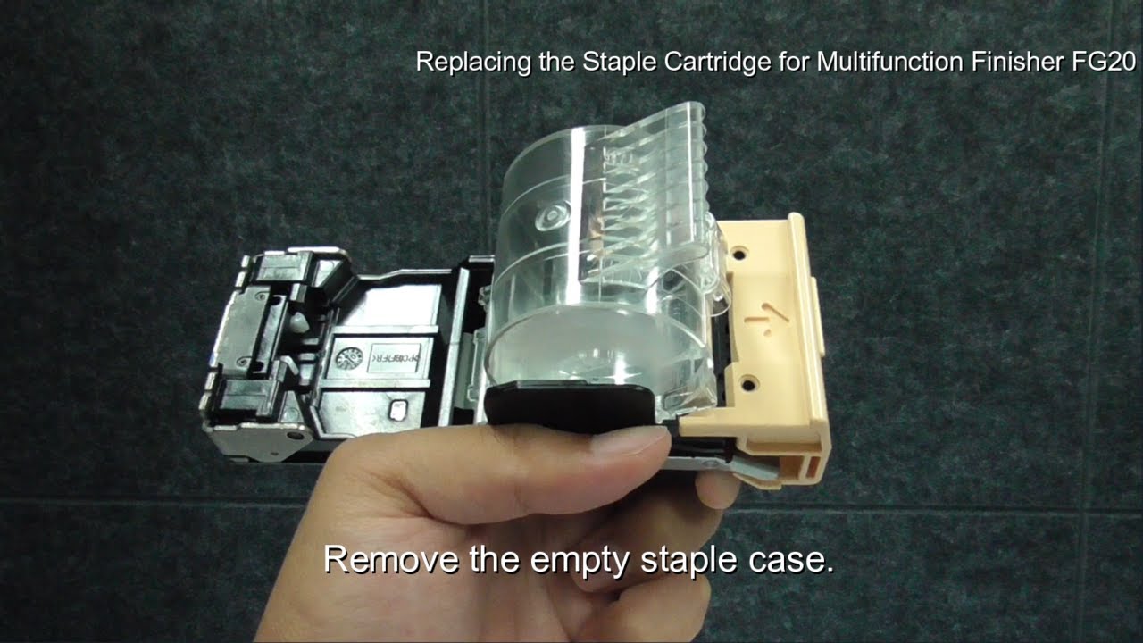 RISO ComColor FT Series Instruction of Replacing the Staple Cartridge ＜RISO＞ - YouTube