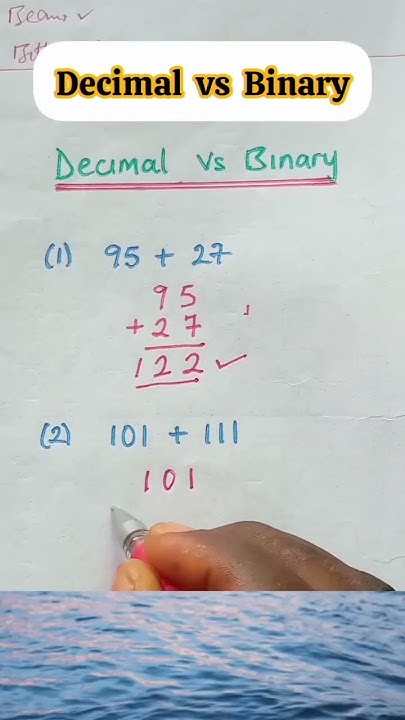 #Decimal vs #Binary operations - YouTube