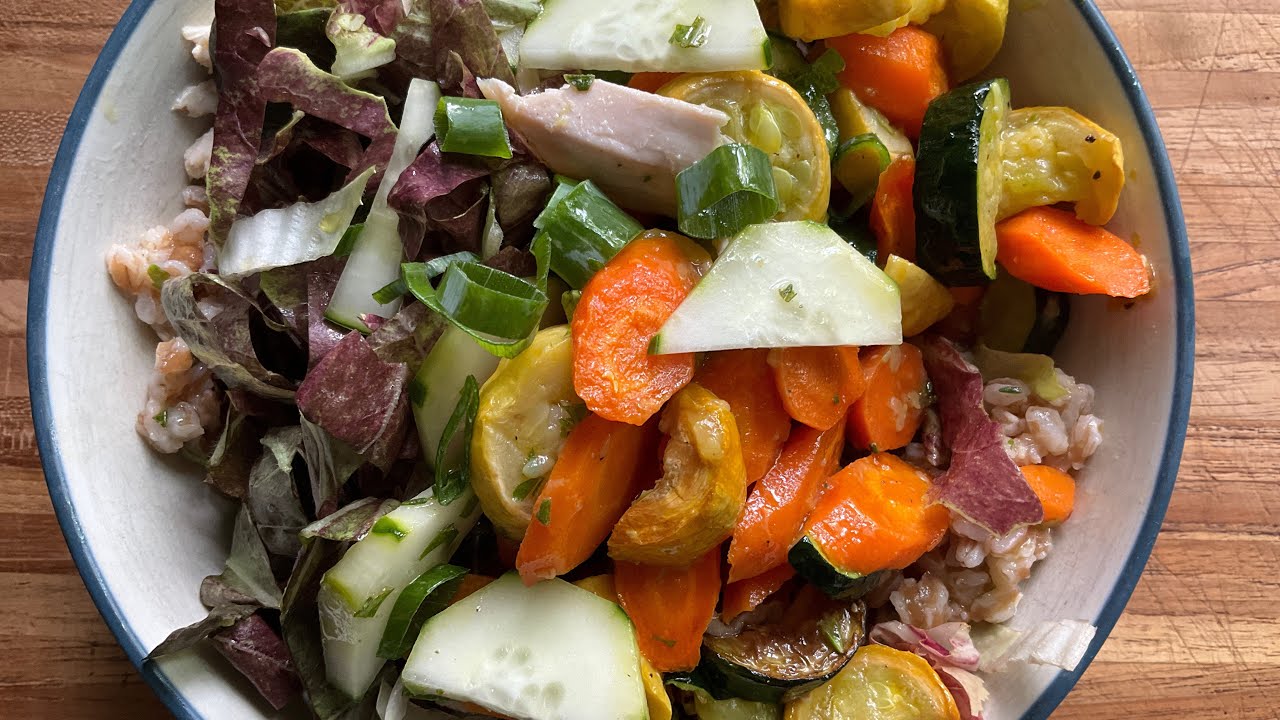 Farro & Farm Veggie Power Bowl - YouTube