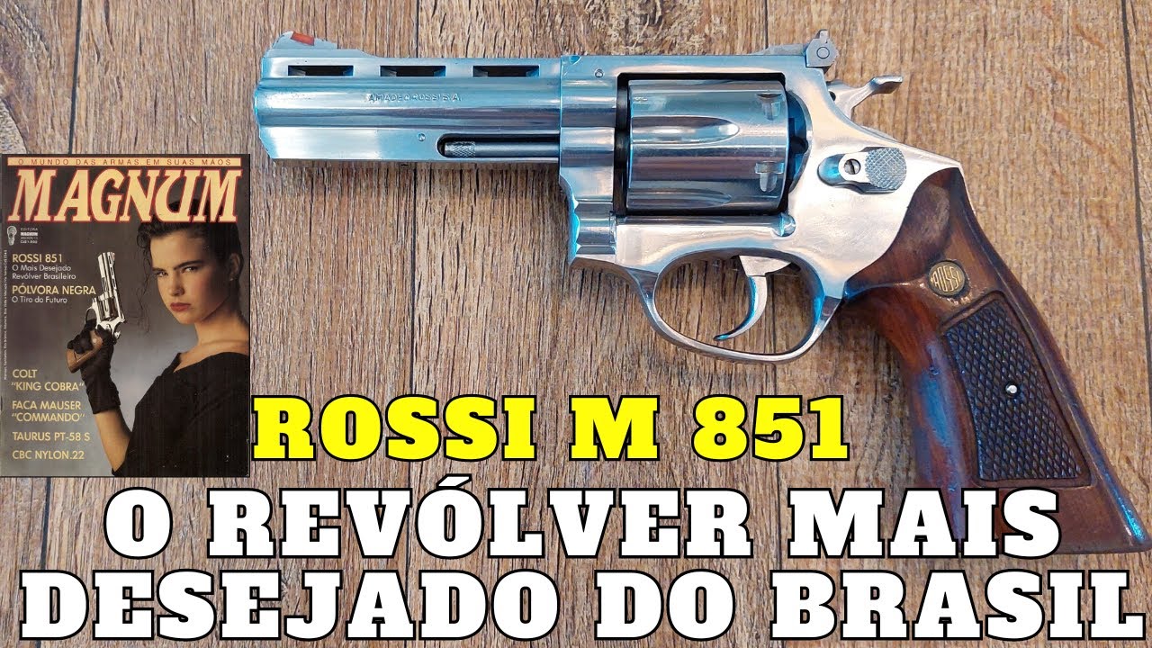 O revólver mais desejado do Brasil! Rossi M851! O revólver da Ana Paula ...