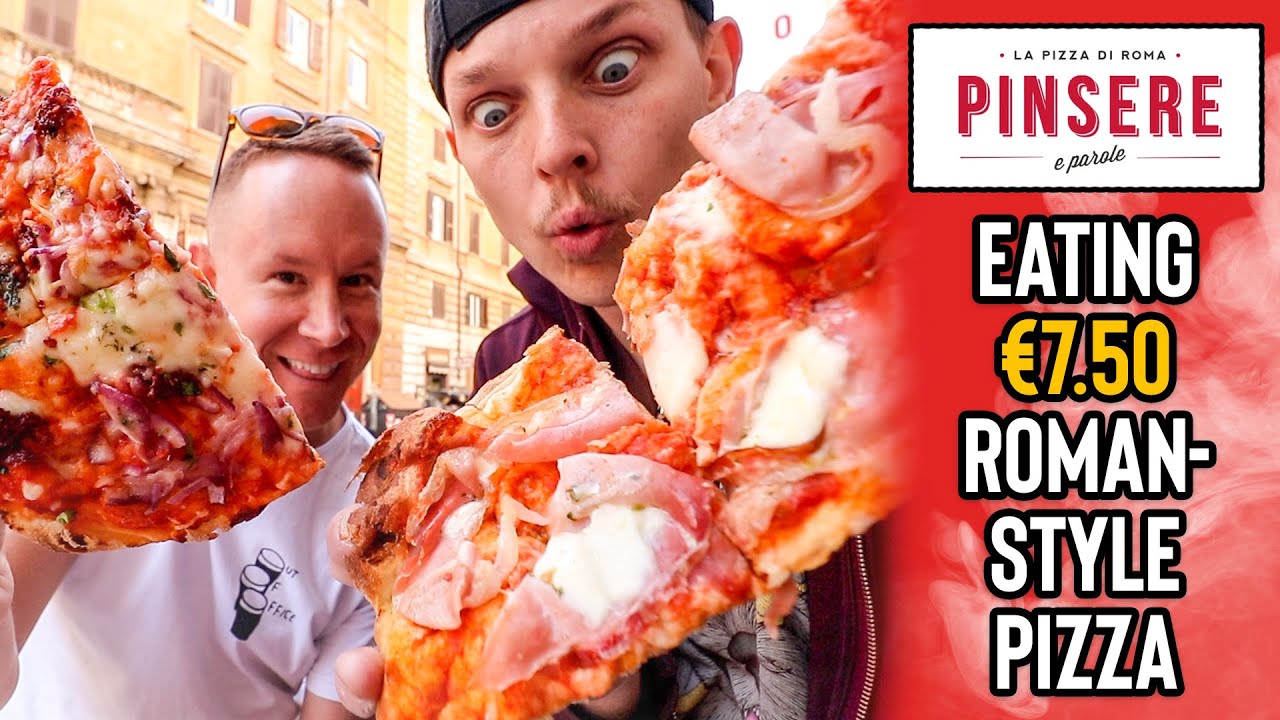 Eating Roman-Style Pizza...in Rome! 🍕 | Pinsere e Parole | Episode 1 ...