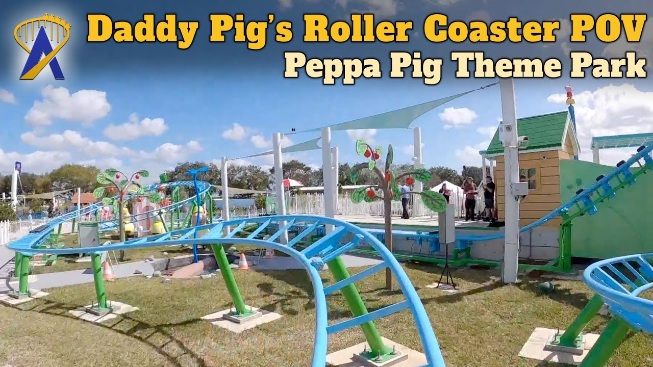 Daddy Pig's Roller Coaster Front-Row POV at Peppa Pig Theme Park in ...