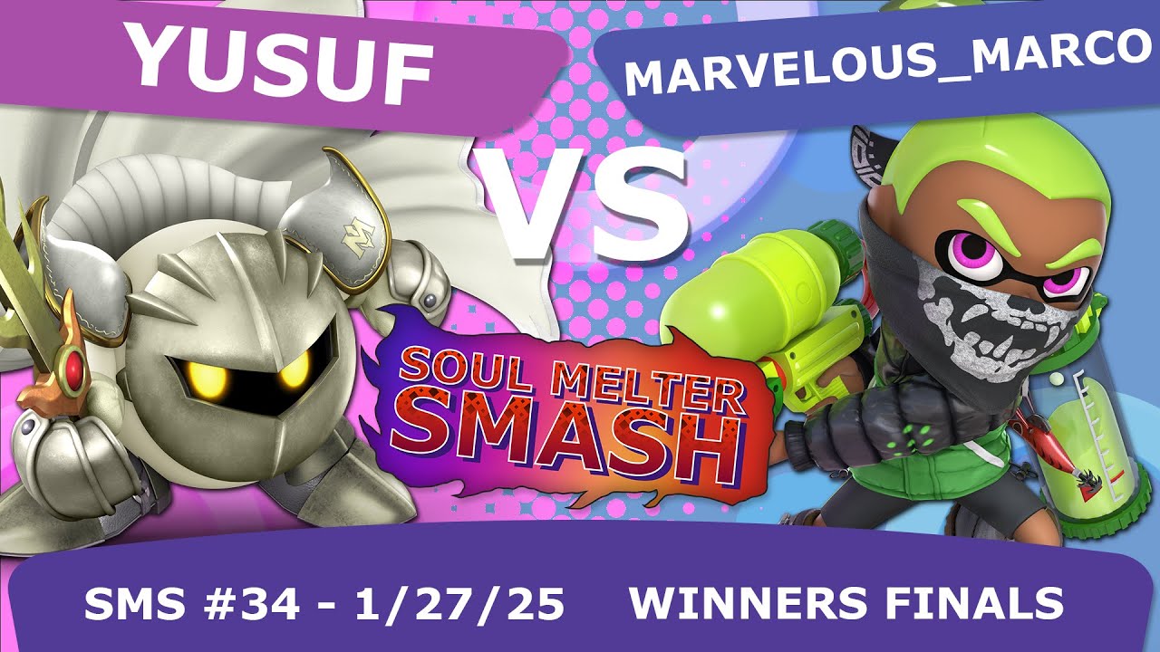 Soul Melter Smash #34 WINNERS FINALS - YUSUF (Meta Knight) VS CS3 ...