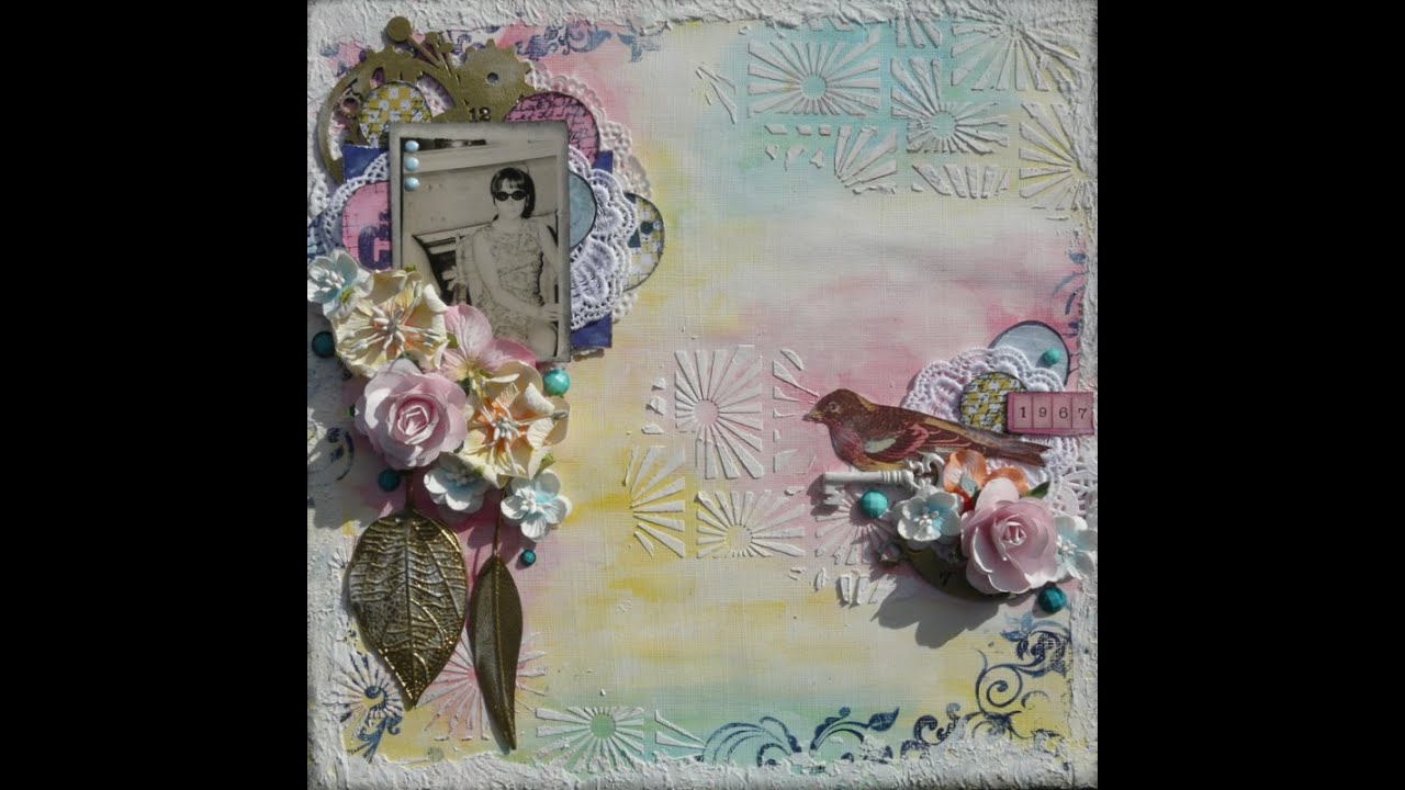 Mixed Media Layout Share - YouTube