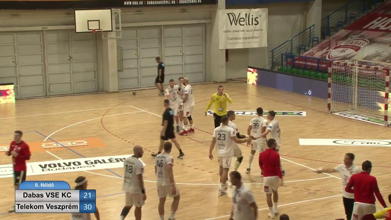 Dabas KC VSE - Telekom Veszprém férfi NB I. kézilabda mérkőzés - YouTube