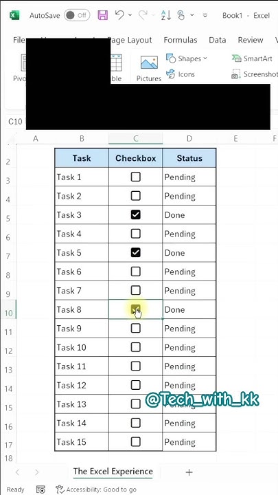 How to checkbox use in excel.#exceltricks #exceltutorial Excel short tricks - YouTube
