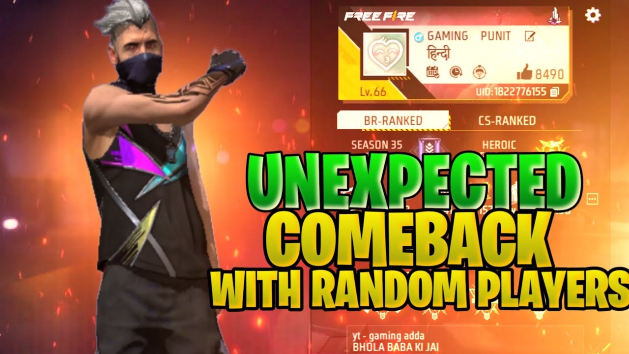 UNEXPECTED COMEBACK WITH RANDOM PLAYERS 🌋 CS RANK PUSH BUT WITH RANDOM ...