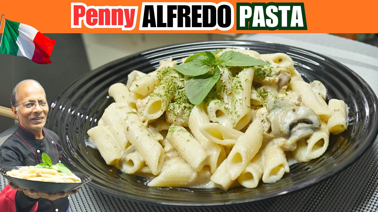 ITALIAN PENNE ALFREDO PASTA I hef Mumtaz Ali I Cooking Studio 51 - YouTube