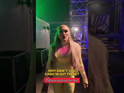 Tiffany Stratton reaction on Nia Jax 😂👌 #shorts #wweshorts