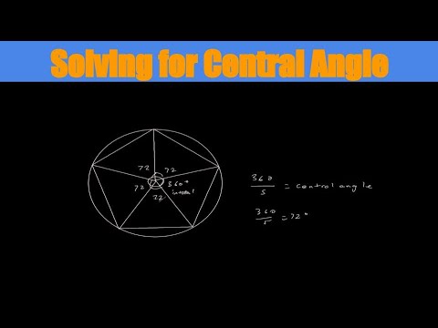 Solving for Central Angle of Regular Polygon - YouTube