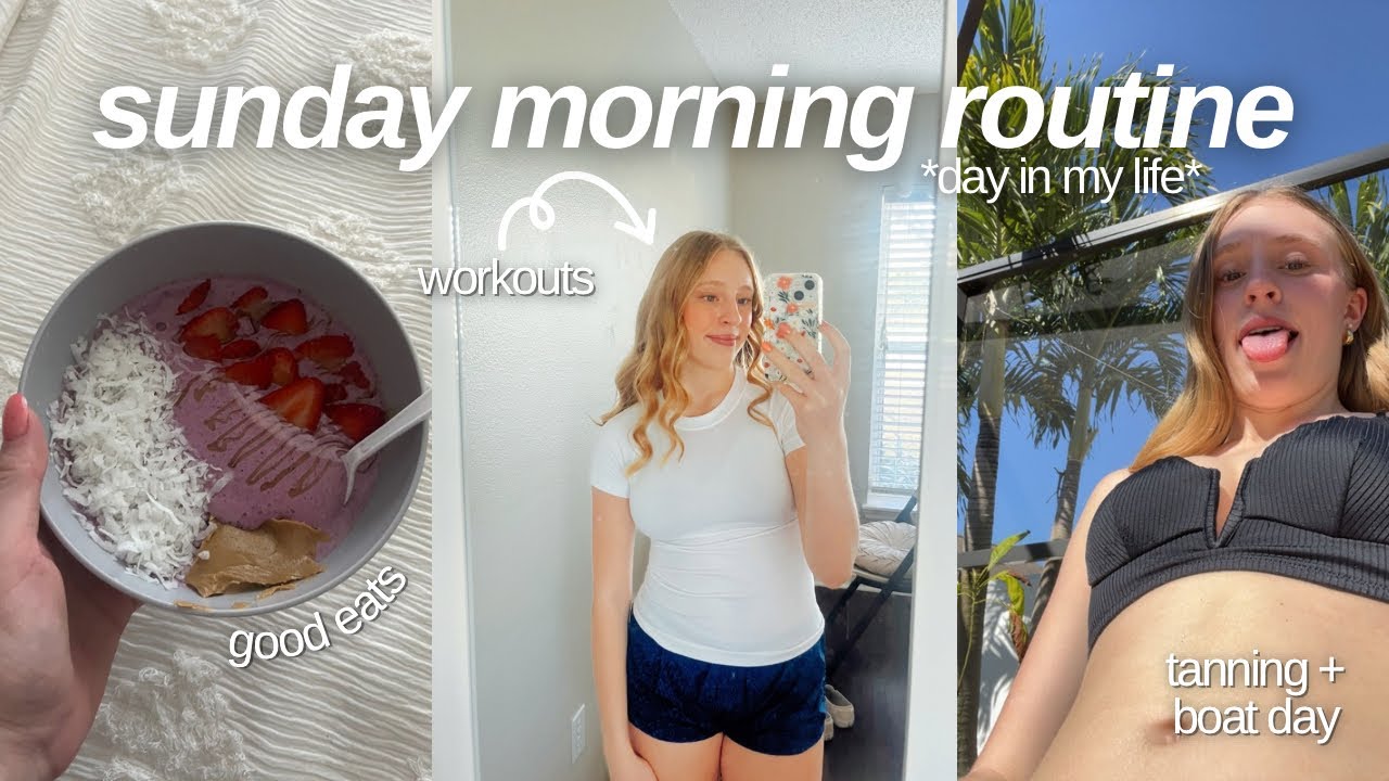 SUNDAY MORNING ROUTINE 🌞😇 - YouTube