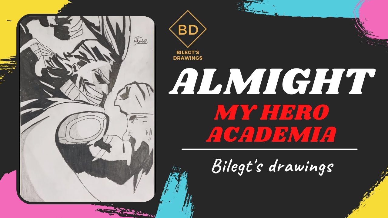 How to draw Almight (My hero academia) - YouTube