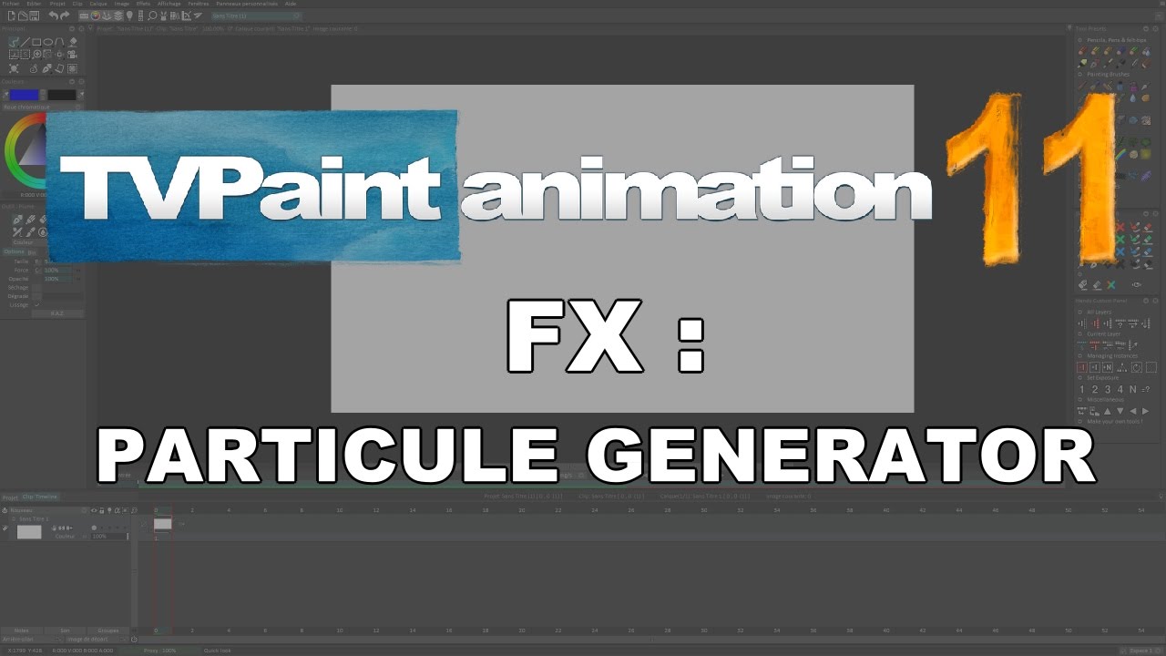 FX : Particle Generator (TVPaint Animation 11 tutorial) - YouTube