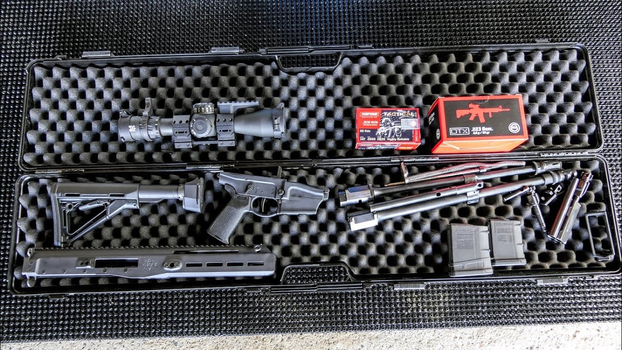 Ensio Firearms KAR-21 multi caliber semiauto rifle. - YouTube