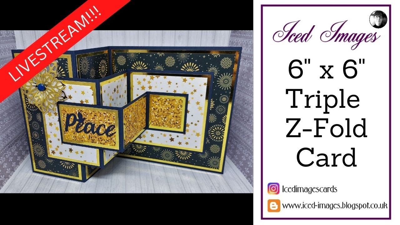 🔴 6" x 6" Triple Z-Fold Card | Livestream - YouTube
