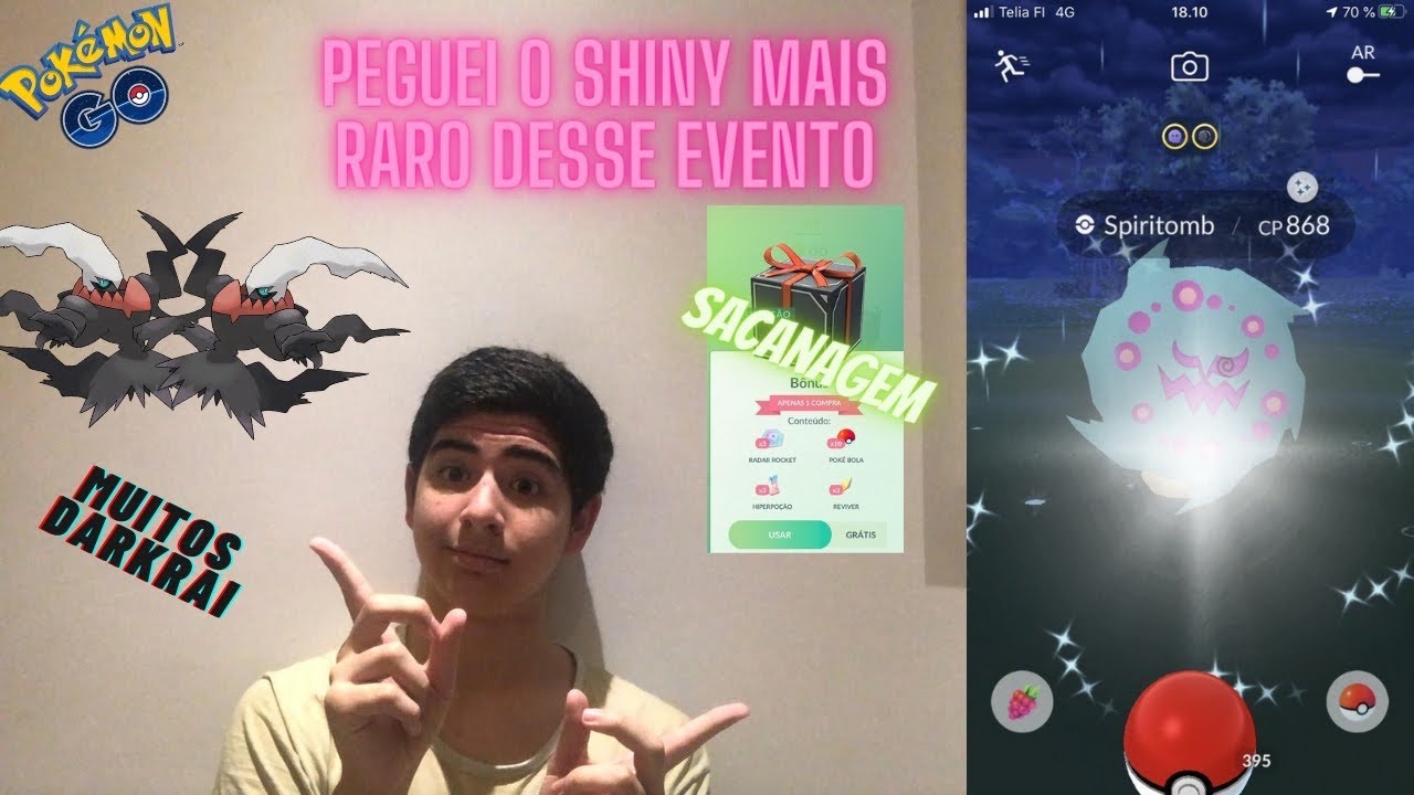 O shiny mais RARO desse evento!!! Teve briga, e reide de Darkrai ...