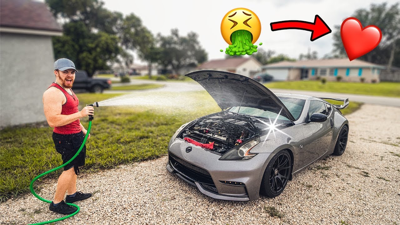 SUPER Engine Bay Clean: Nissan 370Z Edition! - YouTube