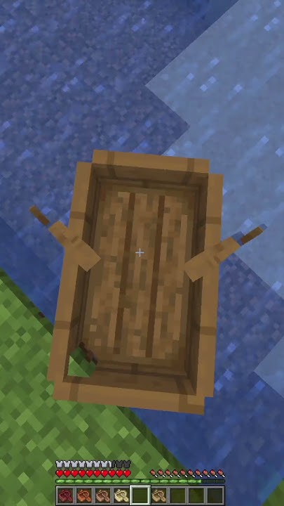 How to get out of a spruce boat in minecraft - YouTube