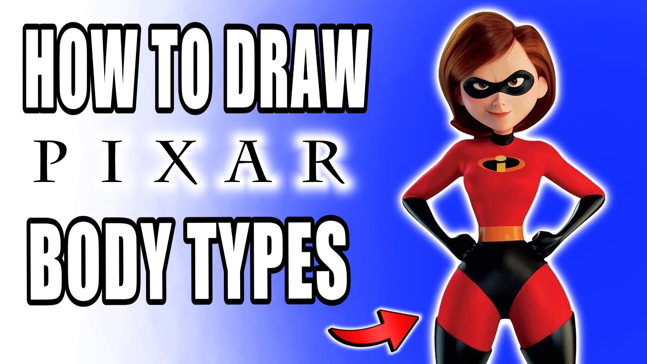 HOW TO DRAW FEMALE (Disney Pixar) BODY TYPES - YouTube