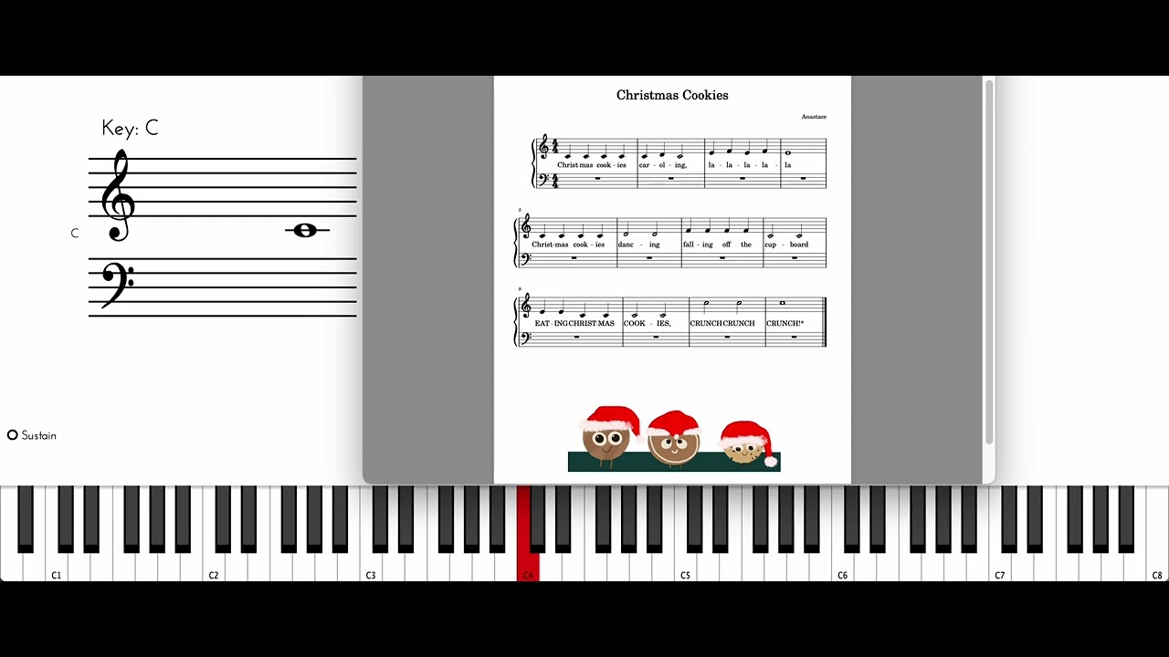 Easy Christmas Piano Song: Christmas Cookies - Super Easy Super Fun ...
