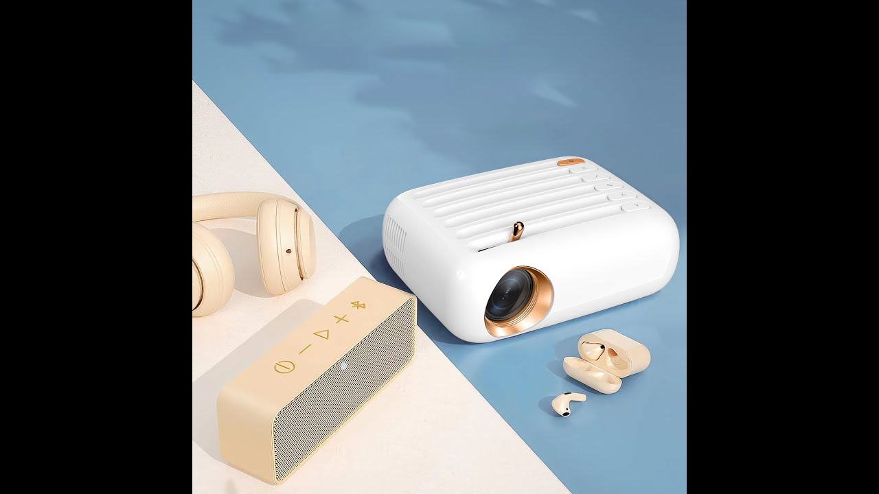 Q2 Mini Wifi Bluetooth projector native 1280*720p with Screen Mirroring ...