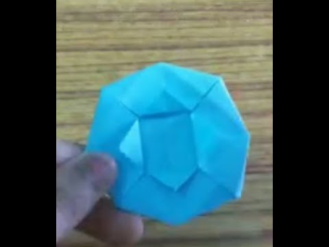 origami flying disc - YouTube