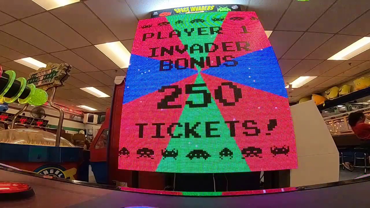 Space Invaders Frenzy Arcade Game JACKPOT WIN #26 at Salisbury Beach ...