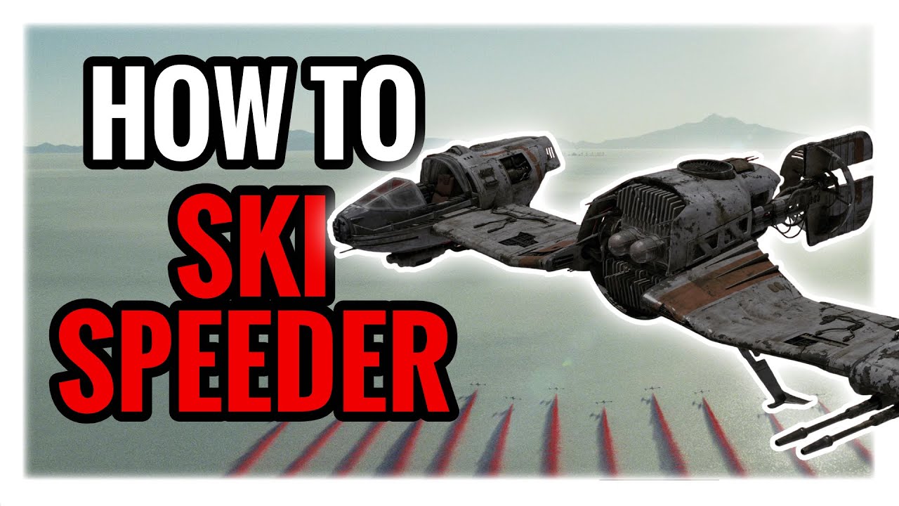 How to ACTUALLY Drive a Ski Speeder on Crait | Star Wars Battlefront 2 ...
