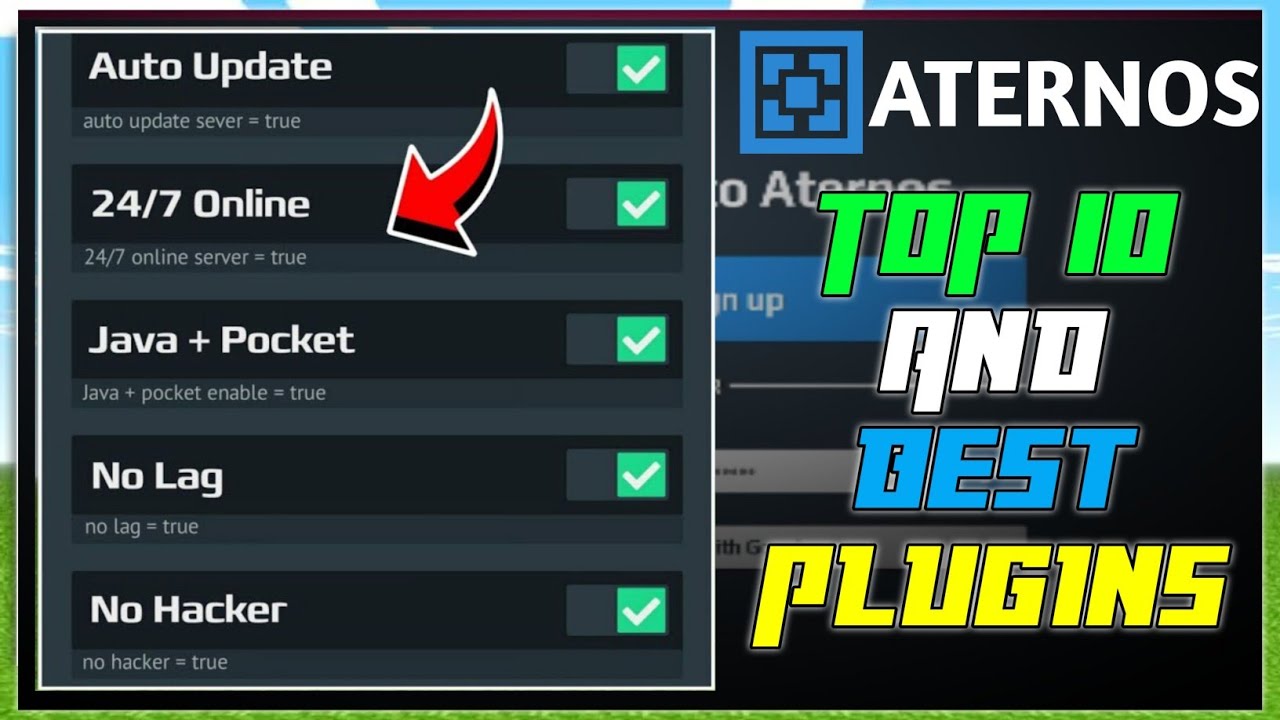 Top 10 And Best Plugin Of Aternos Server 24/7 ?@Gaming4LiFeYT - YouTube