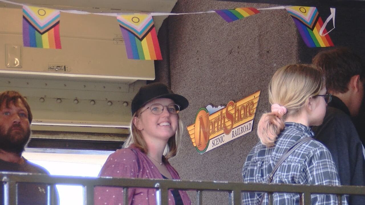 Foo Foo Choo Choo: Pride train takes celebration to rails - YouTube