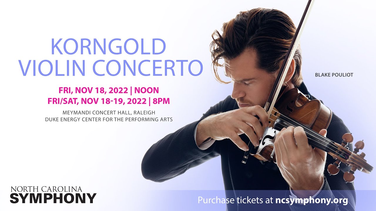 Blake Pouliot Performs the "Hollywood Concerto" with Your North ...
