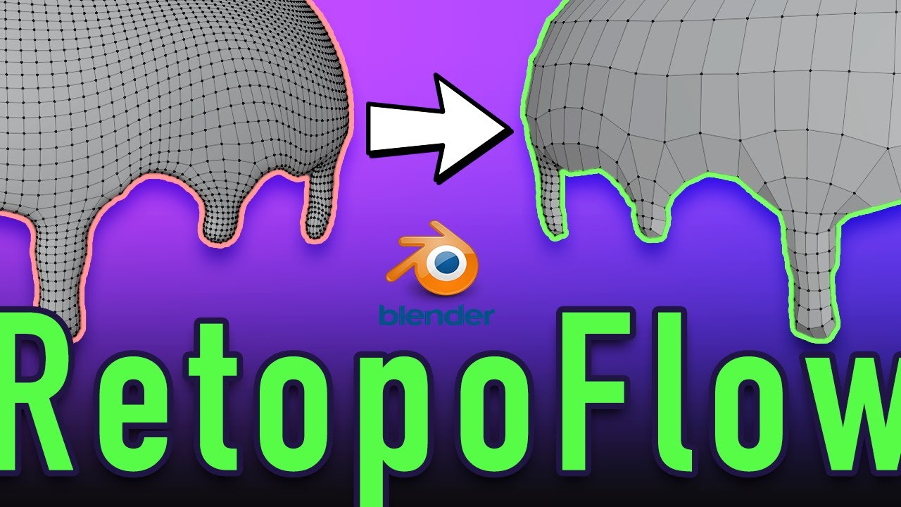 How to clean up topology in Blender? Retopoflow Demo - Ready Mesh for ...