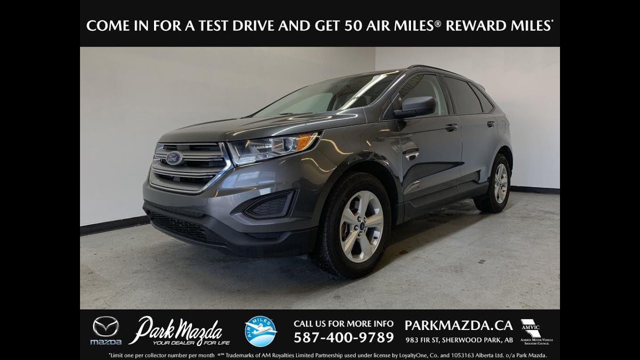 GREY 2016 Ford Edge Review - Park Mazda - YouTube