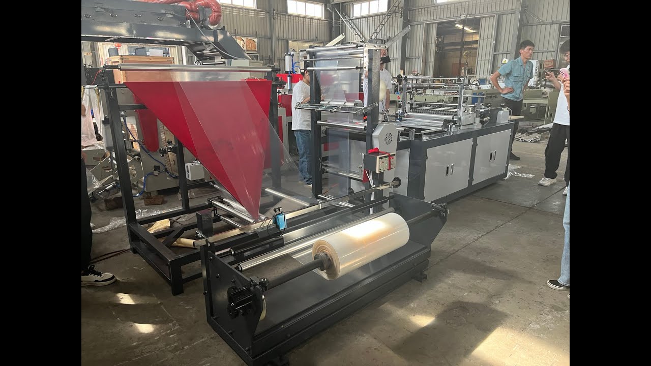 RQL 600 computer side sealing hot cutting opp bopp bag making machine ...