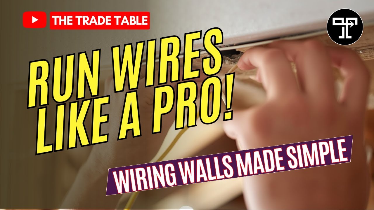 How to Run/Fish Wire Through Walls and Ceilings 🔌 - YouTube