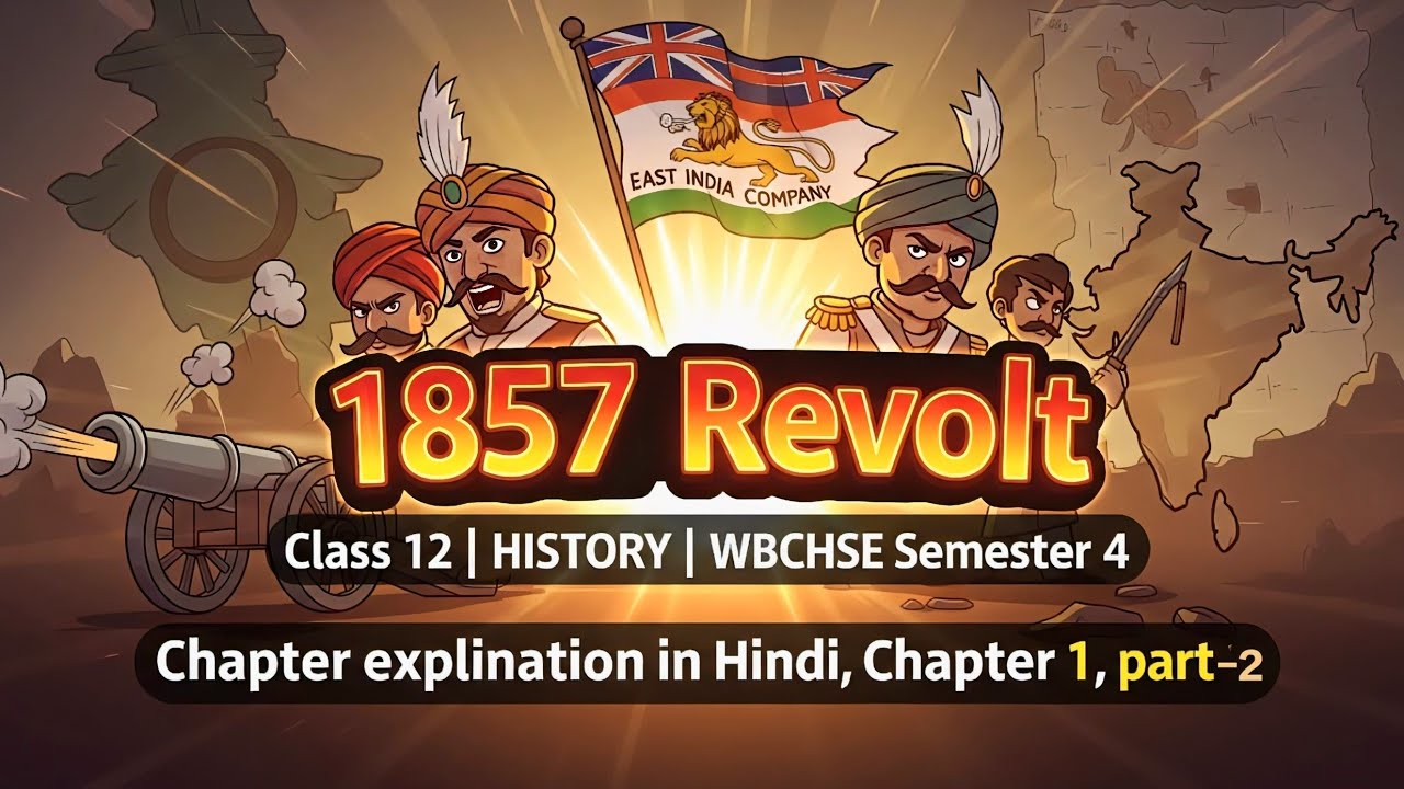 WB Class 12 History chapter 1 | 1857 Revolt | भारत का पहला स्वतंत्रता ...