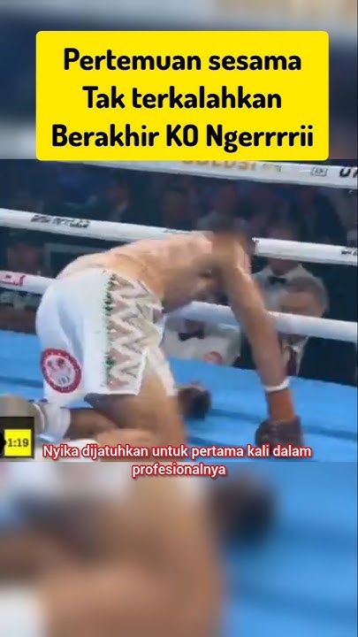KO NGERRIII sesama tak terkalahkan #boxing - YouTube