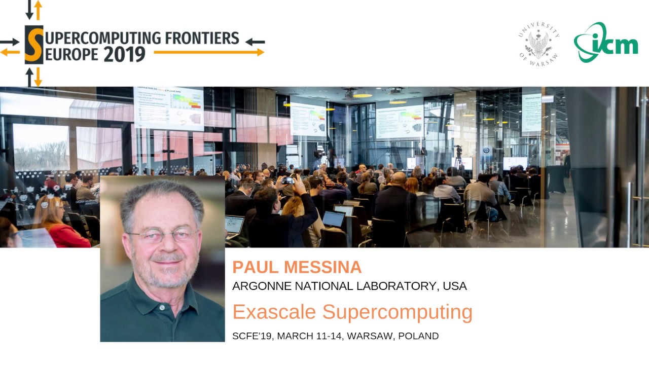 Paul Messina at the Supercomputing Frontiers Europe (keynote speaker ...