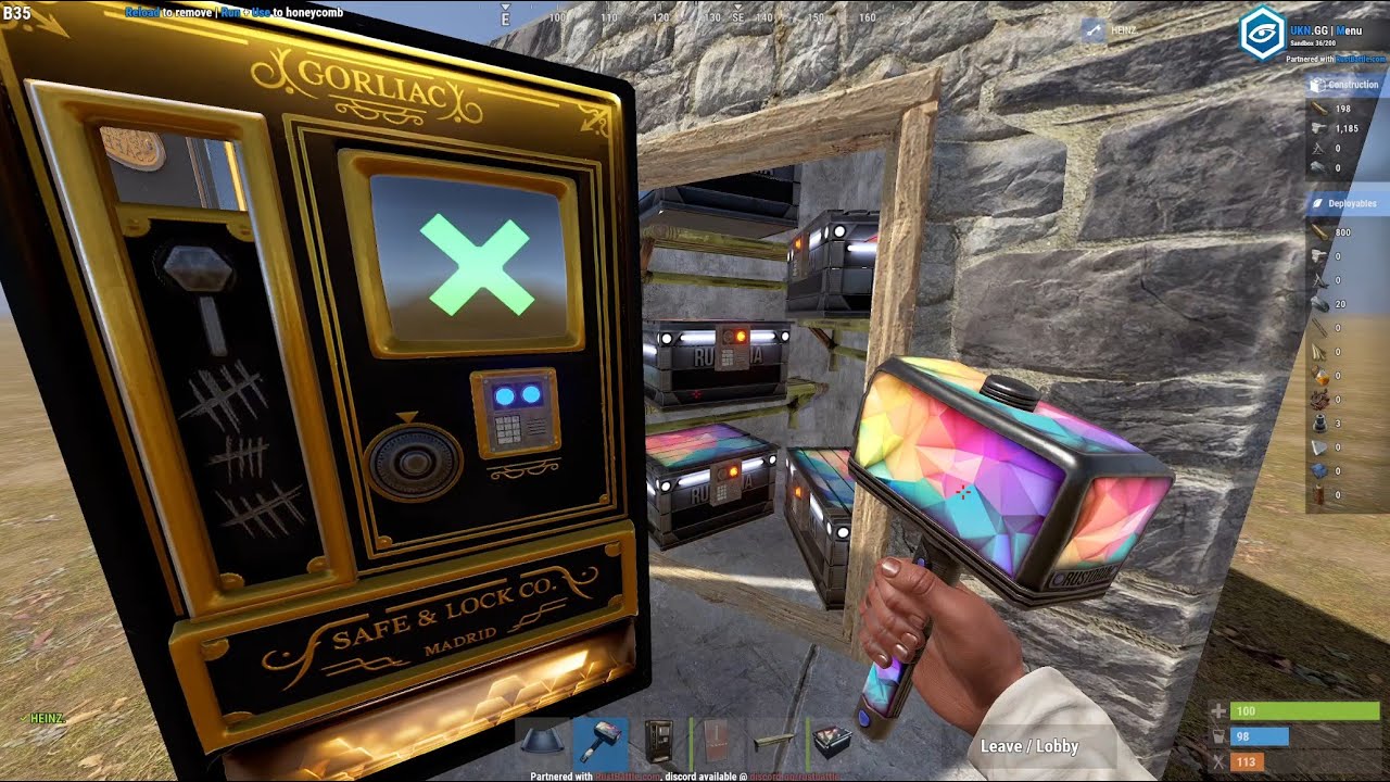 5 Boxes BUNKER Vending Machine RUST - YouTube