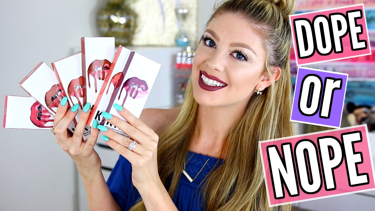 KYLIE LIP KITS & GIVEAWAY (CLOSED)| DOPE OR NOPE - YouTube