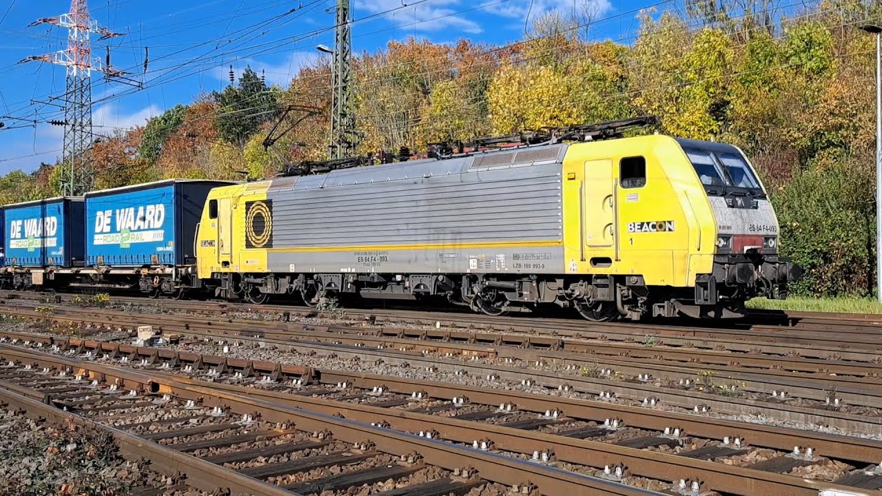 BR 189 993-9 ( EF 64 F4 - 093 ) von Beacon mit Containerzug - YouTube