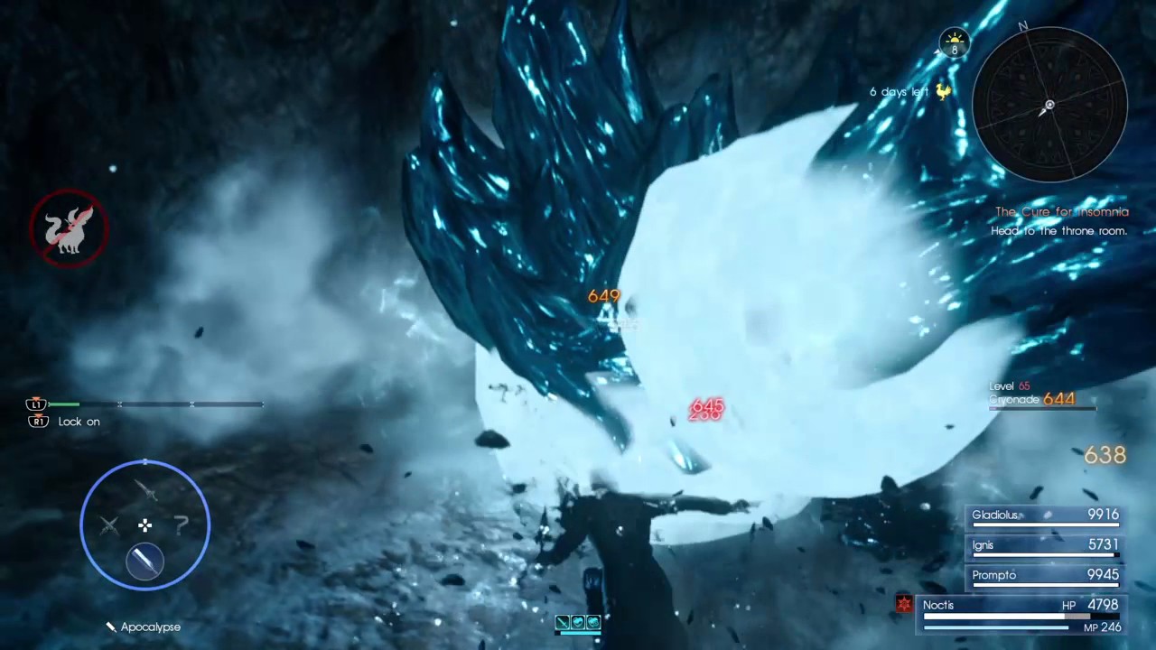 FINAL FANTASY XV bomb gets stuck in wall - YouTube