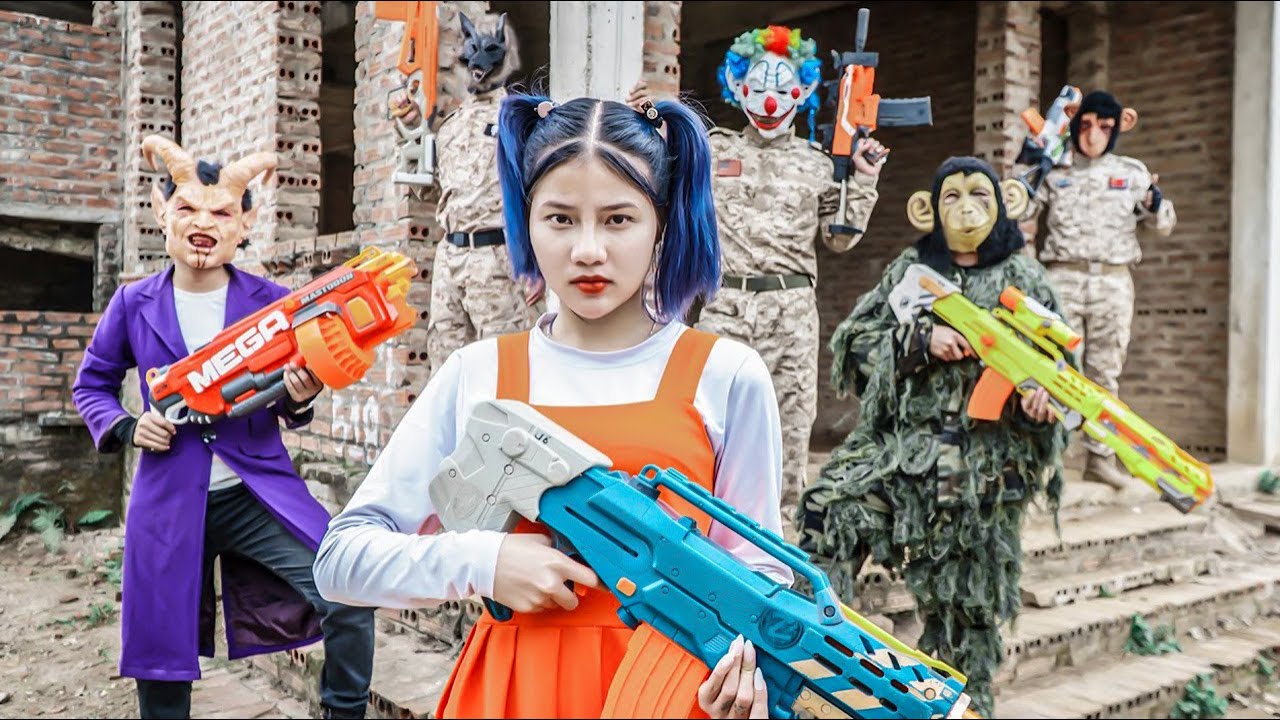 LTT Films Nerf: Sliver Flash SEAL X Nerf Guns Fight Crime XICMAN Mask Epic Battle Unfolds - YouTube