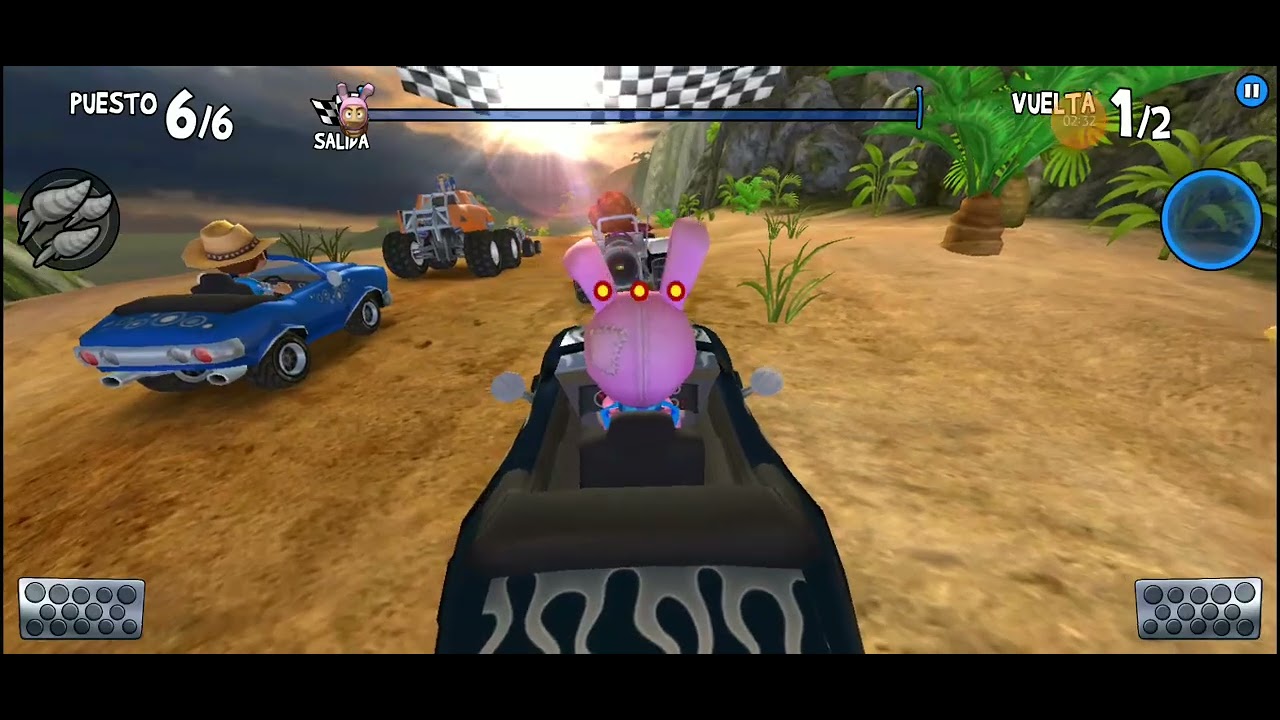 jugando Beach buggin racing - YouTube