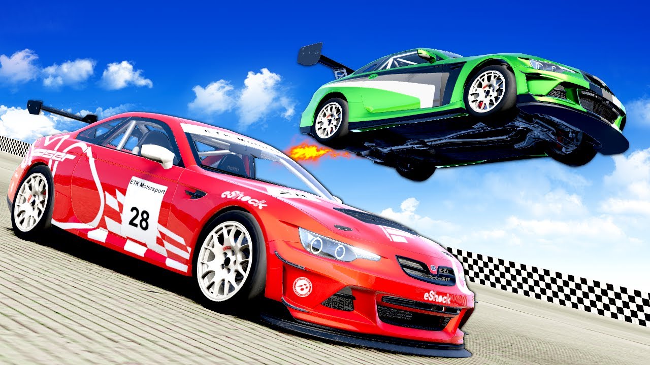 Downhill Race in ILLEGAL CARS! (BeamNG) - YouTube