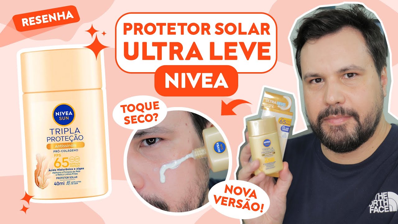 NIVEA ULTRA LEVE Fluido Facial Antissinais Tripla Proteção Protetor ...