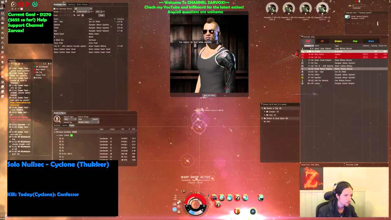 [Eve Online] Cyclone vs Hurricane + TEST Fail - YouTube