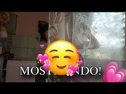 MOSTREI LIMPANDO A PORTA DE VIDRO ✨️