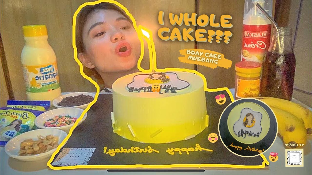 BIRTHDAY CAKE MUKBANG | ILY VIRUS - YouTube